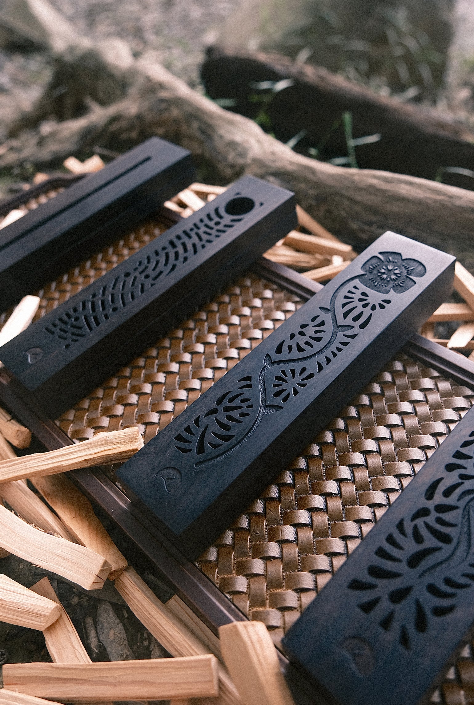 【Incense Holder】Ebony Incense Holder Time Incense Burner | Reduces smo ...